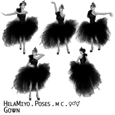Second Life Marketplace Helamiyo Poses Gown