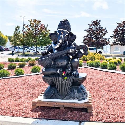 Ganesha Playing Sitar Statue 5ftbuy Best Art The Stone Studio