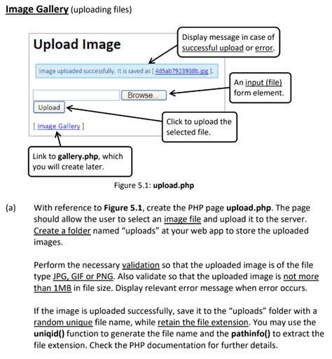Solved Image Gallery Uploading Files Upload Image Display Chegg