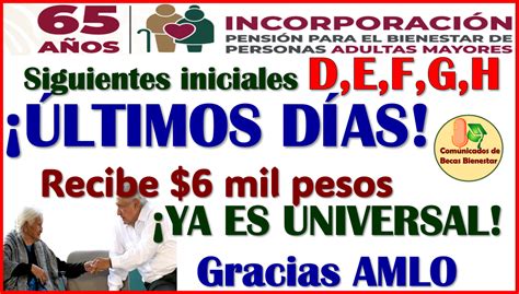 ≫ Siguientes Letras En Registrarse Esta Es La última Semana Pensión