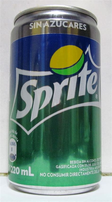 LATAS Y BOTELLAS COLECCIÓN LATA SPRITE SIN AZUCAR ML ORIGEN ARGENTINA MINILATA