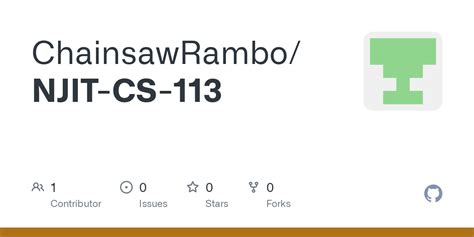 github chainsawrambo njit cs 113