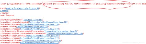 解决ssm框架报request processing failed nested exceptionis java lang