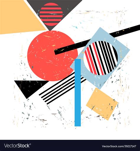 Abstract Multi Colored Background Of Geometric Vector Image