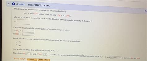 Solved Points Previous Answers WaneFMAC My Chegg Com