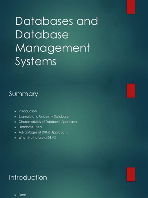 databases and database management systems pdf databases data