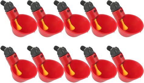 SOULONG 10 PCS Poultry Water Drinking Cups Automatic Chicken Float