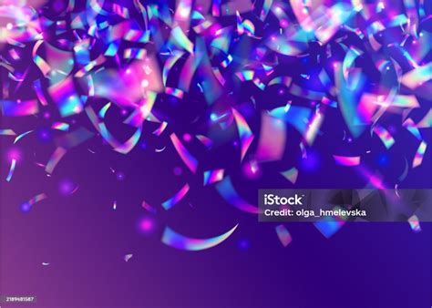 네온 리본 레이저 스파클 생일 버스트 떨어지는 반짝이 폭발 반짝이 아트 크리스마스 뱀 벽지 보라색 눈부심 색종이 깜짝 디자인 핑크 네온 리본 0명에 대한 스톡 벡터 아트 및