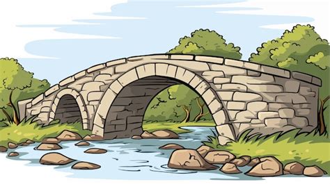 Stunning Stone Bridge Illustration In Eps Vector Format Premium Ai Generated Vector