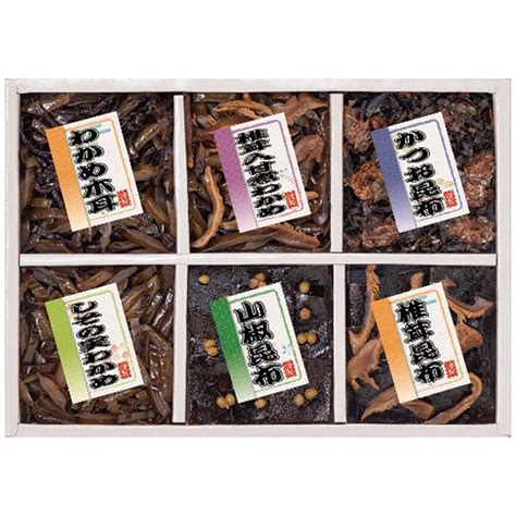 【楽天市場】【香典返し 送料無料】 佃煮 ギフト 廣川昆布 6品 セット 詰め合わせ 惣菜 和風惣菜 ご飯のお供 常温 日持ち 保存食 食品