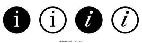 Black Info Point Icon Set Icon Stock Vector Royalty Free