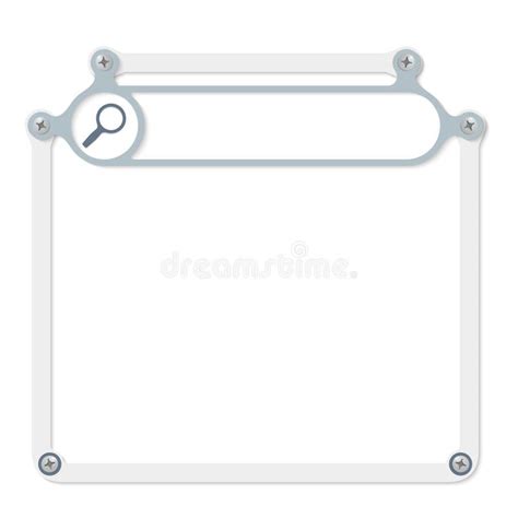 Gray Box For Text With Arrow Stock Vector Illustration Of Email Contact 41424603