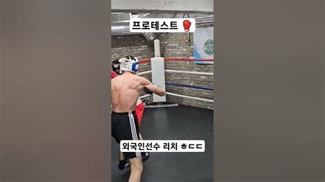복싱 프로테스트 리치사기 외국인선수👍🥊 Youtube