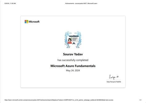 Sourav Yadav On Linkedin Microsoftazure Azurefundamentals Cloudcomputing Certification…
