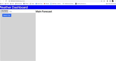 Github Monteonfrankfranks Crazy Weather Dashboard Weather