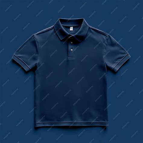 Navy Blue Polo Shirt Mockup Premium Ai Generated Image