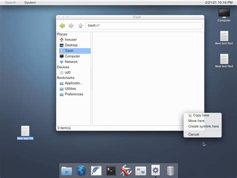 Trash Folder Problem In Experimental 12 2 Issue 38 HelloSystem