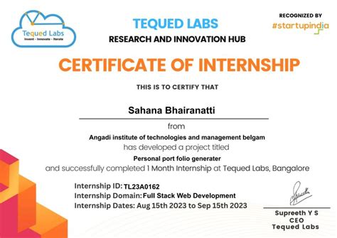 Sahana Bhairanatti On Linkedin Internship Fullstackdevelopment