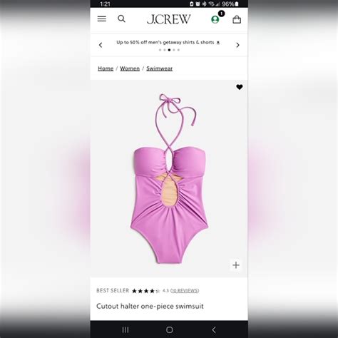 J Crew Swim New Jcrew Cutout Halter Onepiece Swimsuit Poshmark