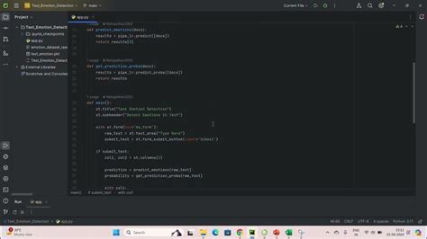 text emotion detection using streamlit data science project by neha