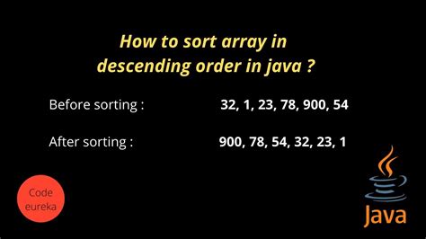 How To Sort Array In Descending Order In Java Malayalam Code Eureka