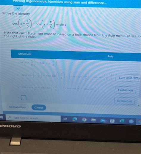 solved proving trigonometric identities using sum and