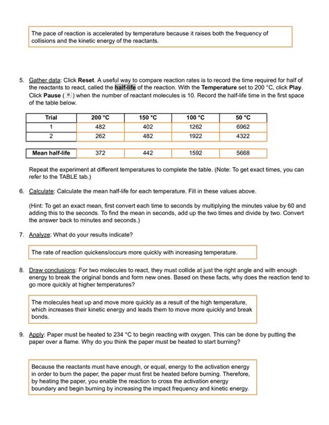 Collision Theory Gizmo Answer Key Virtual High School Edubirdie