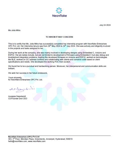 joita mitra on linkedin internship embeddedsoftware