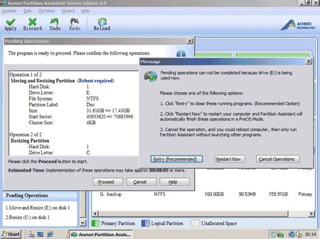 Resize Partition In Windows 2008 Server Without Data Loss