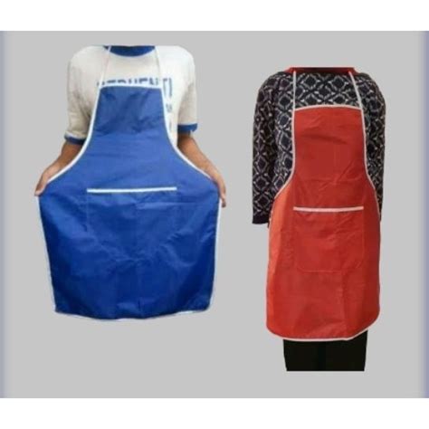 Jual Apron Celemek Lukis Parasut Anti Air Celemek Polos Anti Air