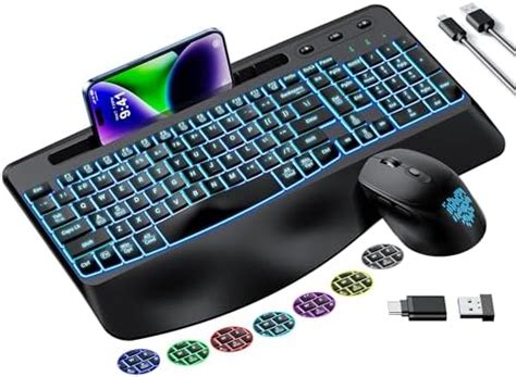 Amazon Com Wireless Keyboard And Mouse Combo Dual System RGB Backlit Mouse And Keyboard G