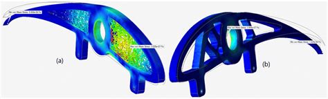 Von Mises Stresses A Lattice And B Topology Download Scientific