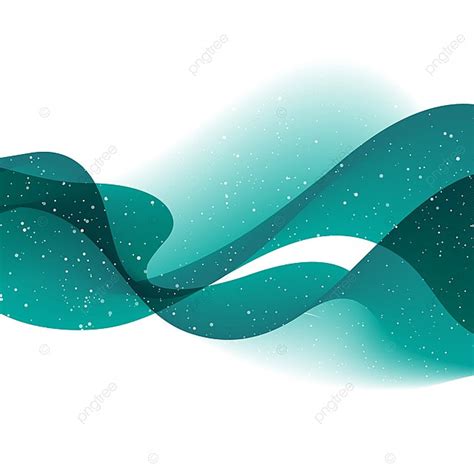 Abstract Vector Background With Blue Smooth Color Wave Transparent