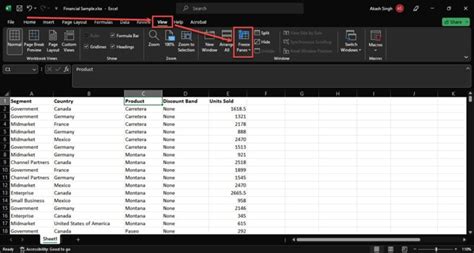 how to freeze multiple rows in excel