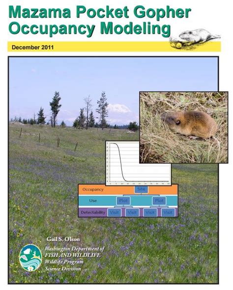 Mazama Pocket Gopher Occupancy Modeling Cascadia Prairie Oak Partnership