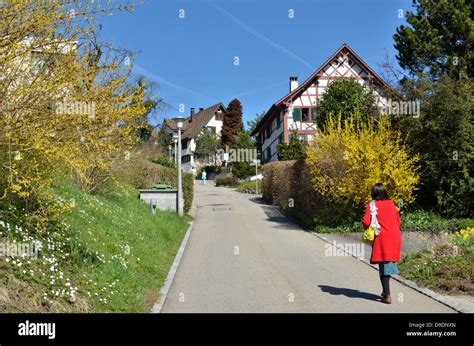 Wohngebiet In Richterswil Zürich Schweiz Stockfotografie Alamy