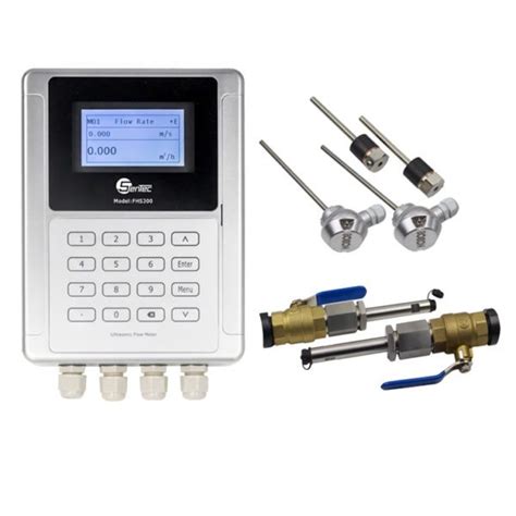 fhs300 wall fixed high accuracy ultrasonic flowmeter heat meter sentec