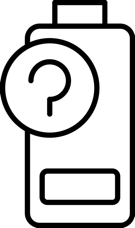 Battery Unknown Icon Style Vector Art At Vecteezy