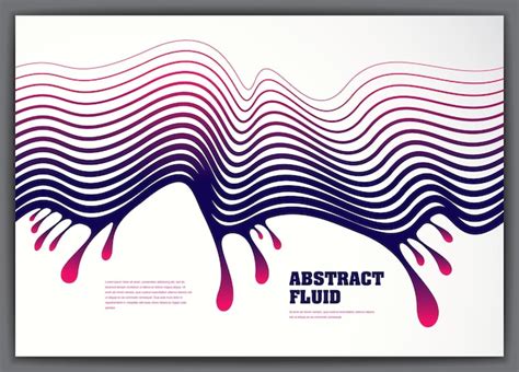 Premium Vector Wavy Lines Vector Drop Fluid Abstract Background 3d Colorful Gradient Motion