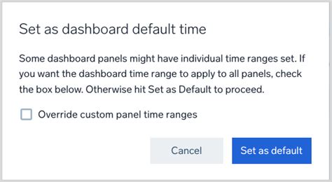 Set Dashboard And Panel Time Ranges Sumo Logic Docs