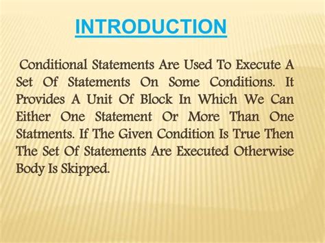 conditional statement in c language pptx programming languages computing