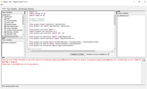 Pyspark Error That The Specified File Was Not Found Knime Analytics Platform Knime Community