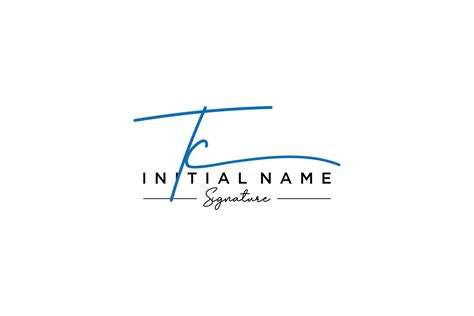 Initial Tc Signature Logo Template Vector Hand Drawn Calligraphy Initial Tc Signature Logo Template Vector Hand Drawn Calligraphy