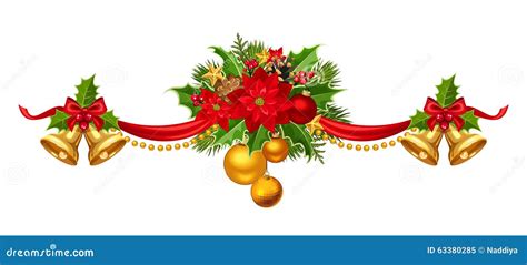 Guirnalda De La Navidad Ilustración Del Vector Ilustración Del Vector