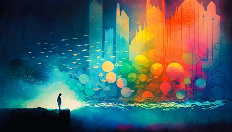 水彩•鱼群 全部作品 Ai绘画 素材集市