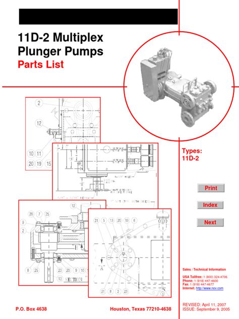 11d2 Multiplex Plunger Pumps Parts List Pdf Valve Pipe Fluid