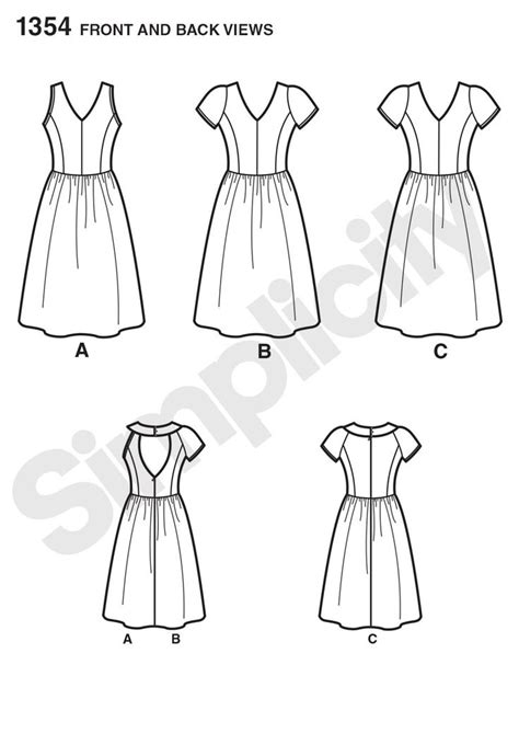 Simplicity 1354 Misses And Plus Size Amazing Fit Dress Simplicity