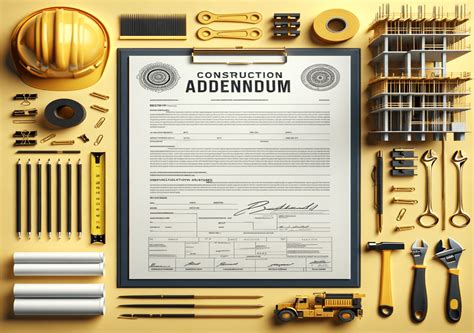 FREE Construction Addendum Template For Project Changes