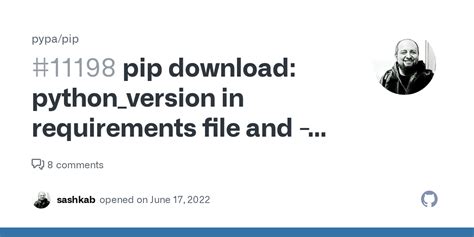 Pip Download Pythonversion In Requirements File And Python Version
