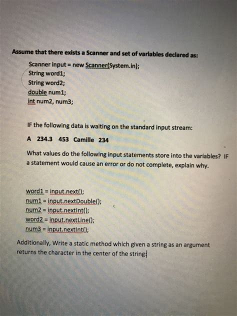 Solved Assume That There Exists A Scanner And Set Of